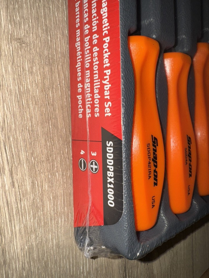 *BRAND NEW* Snap on Tools 10pc Screwdriver Pocket Pry Bar Set (Orange ...