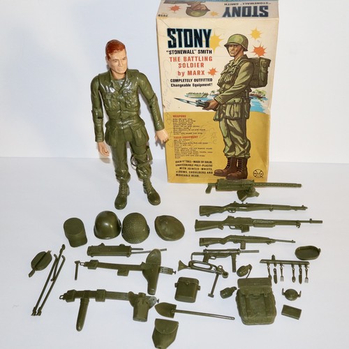 1960's Stony Stonewall Smith Marx 2050 WW2 WWII Soldier Box ...