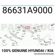 866311R000 Genuine HYUNDAI / Kia Beam-rr Bumper for sale online | eBay