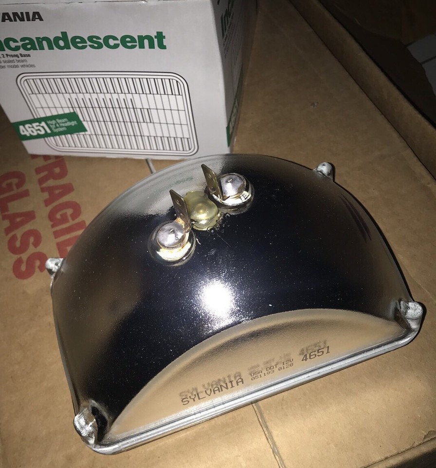 2x 4651 Sylvania Headlights High Beam For 4 Headlight System | eBay