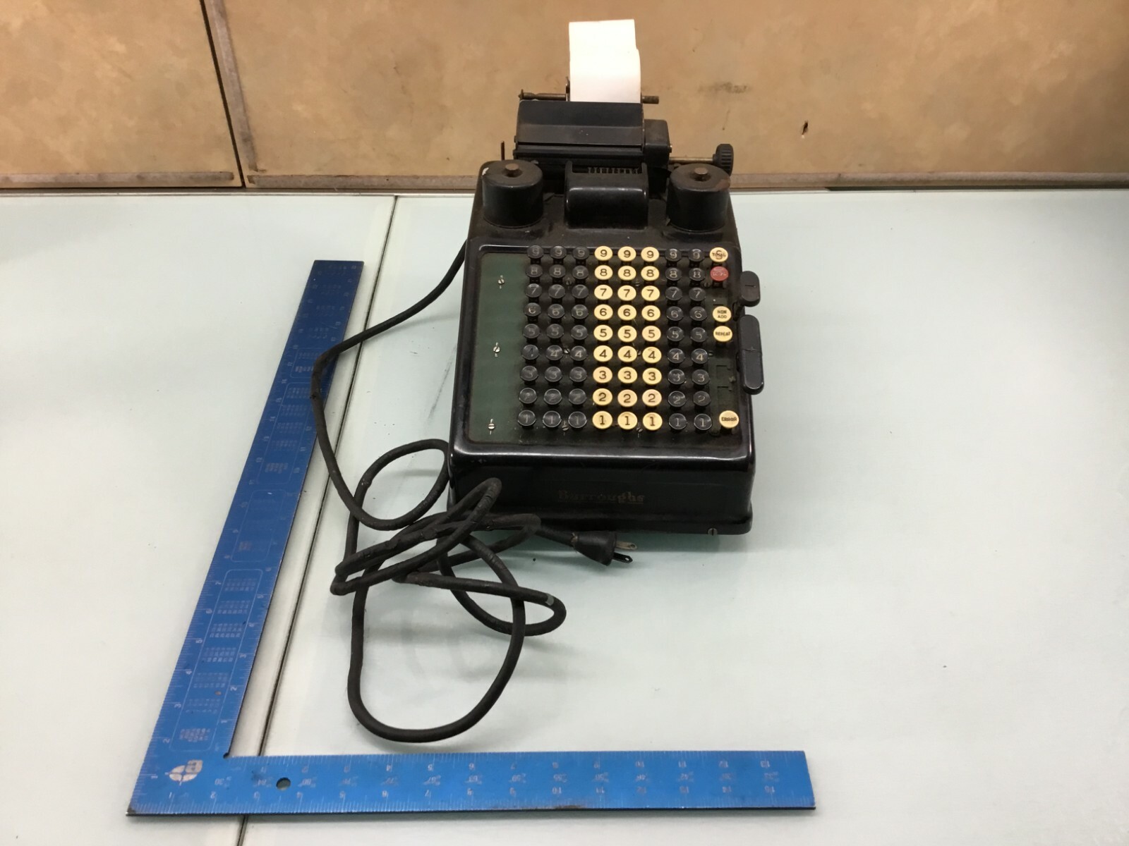 ⭐ Vintage Burroughs Mechanical Adding Machine Type 3 | eBay
