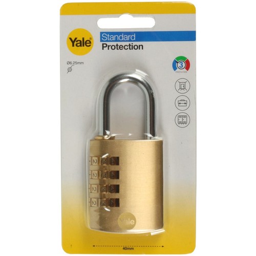 BRASS COMBINATION PADLOCK Security Protection Anti Theft Lock Door Code ...