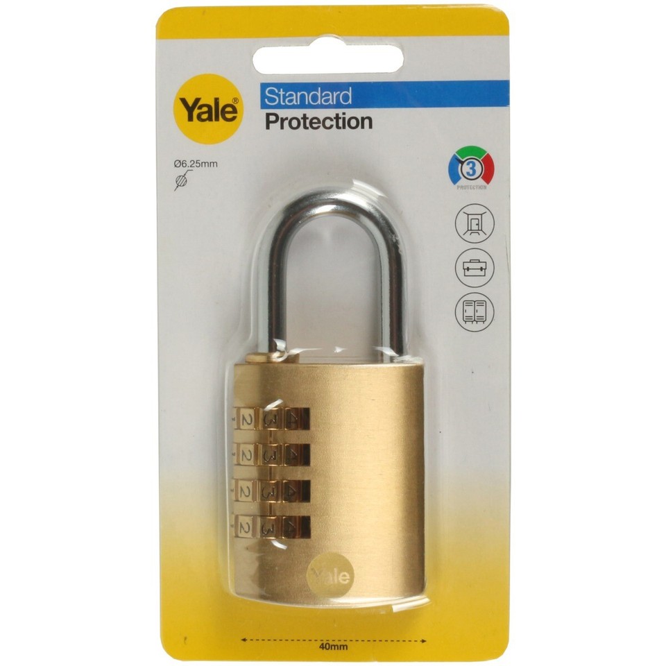BRASS COMBINATION PADLOCK Security Protection Anti Theft Lock Door Code ...