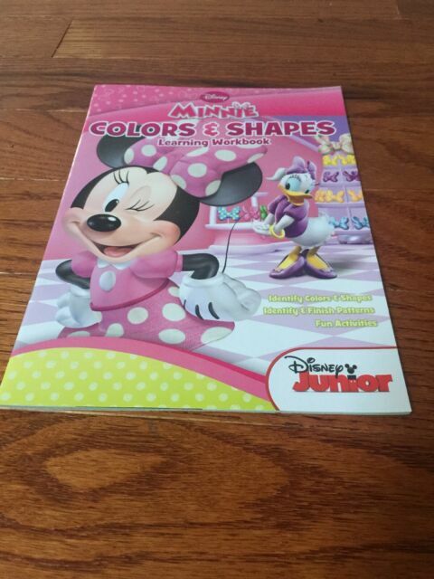 Disney Minnie Mouse Colors Shapes Learning Workbook and 24 PC Puzzle on ...
