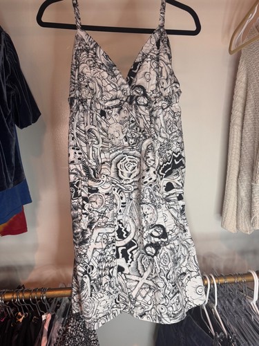 Fox racing dress women’s black and white with pockets Size XL Fits like ...