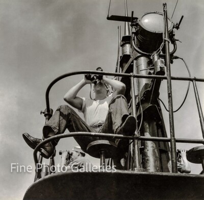 1943 Vintage U.S. NAVY MEN Sailor Lookout For Submarine WWII CHARLES ...