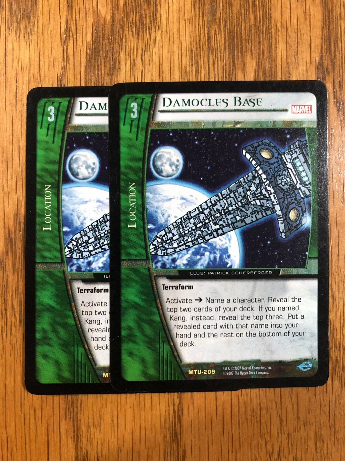 Damocles Base x2 - Marvel Team-Up - VS System Cards | eBay