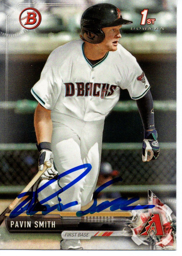 Pavin Smith Arizona Diamondbacks 2017 Bowman Rookie Signed Card | eBay