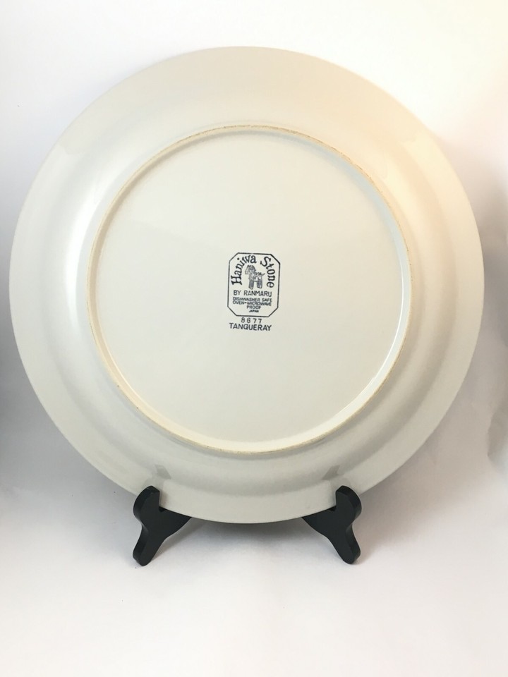 VTG MCM 12" CHOP PLATE ORANGE BROWN HARVEST GOLD TANGUERAY HANIWA STONE ...