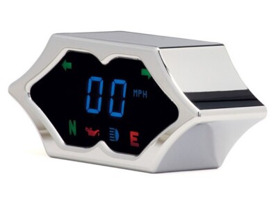 NEW DAKOTA DIGITAL SPIKED SPEEDOMETER KPH HARLEY CHOPPER BOBBER | eBay