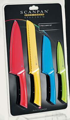 NEW Scanpan Spectrum 4 Piece pc Knife Set Muti-Color! RRP $57 | eBay ...