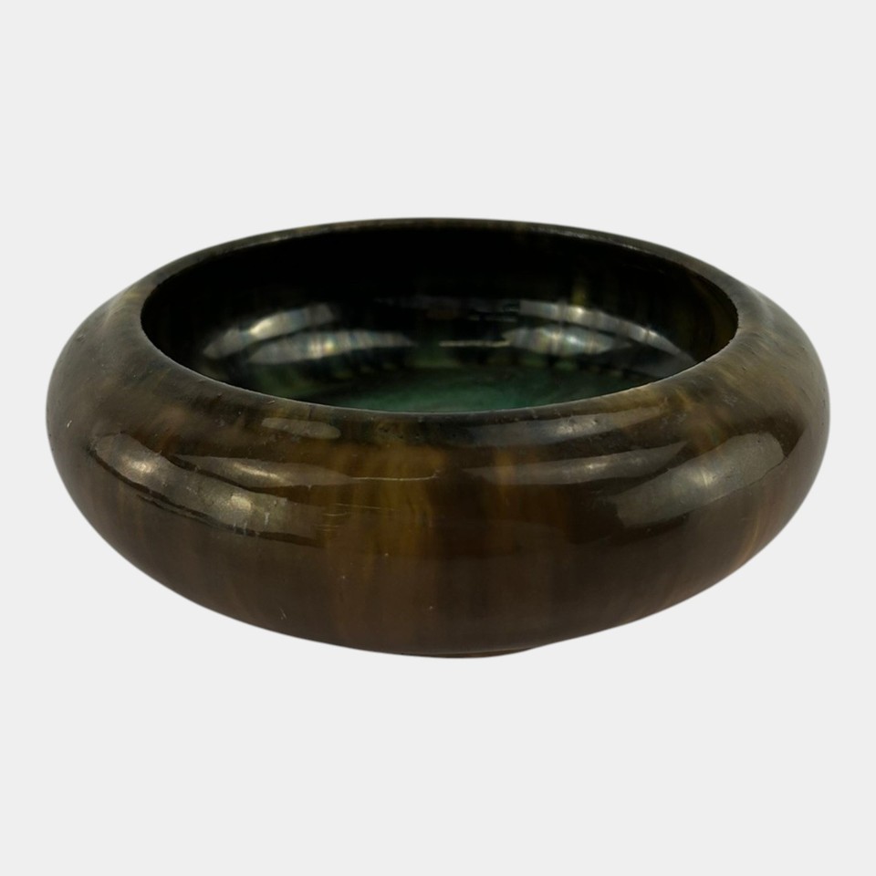 Fulper 1909-17 Arts And Crafts Pottery Brown Green Flambe Low Cabinet ...