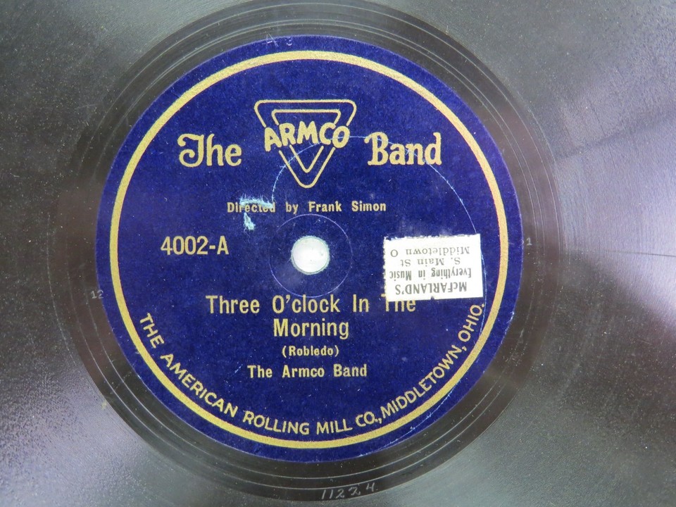 Armco Band - GENNETT PERSONAL RECORD 4002 - Just Awearyin For You ...