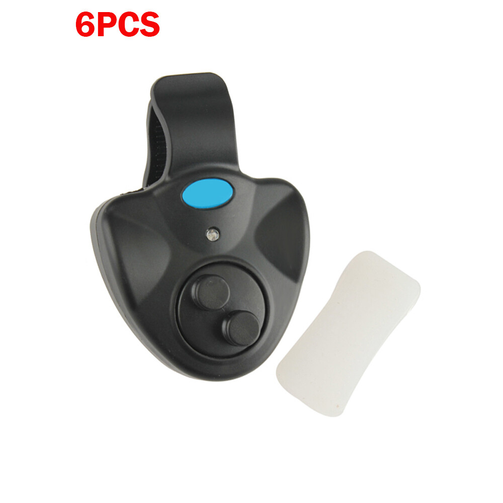 1-8X Electronic Fish Bite Sound Alarm LED Light Alert Bell Clip-On ...
