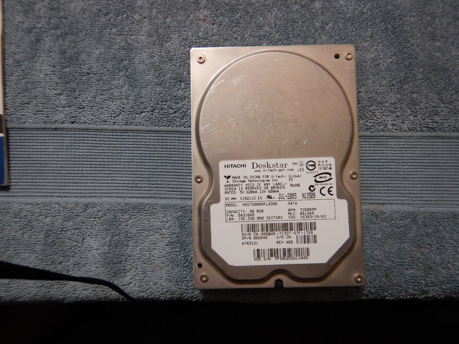 Dell 0A31048 80Gb SATA 7200RPM Dell Labeled Hard Disk Drive vz | eBay