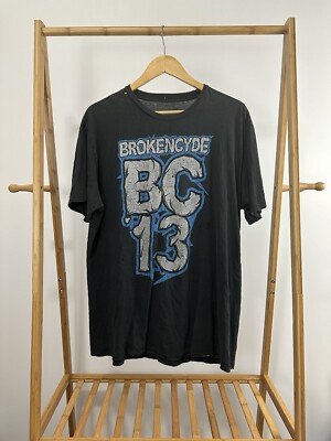 VTG Brokencyde BC13 Hip Hop Crunk Electronic Band Tour Worn Thin T ...