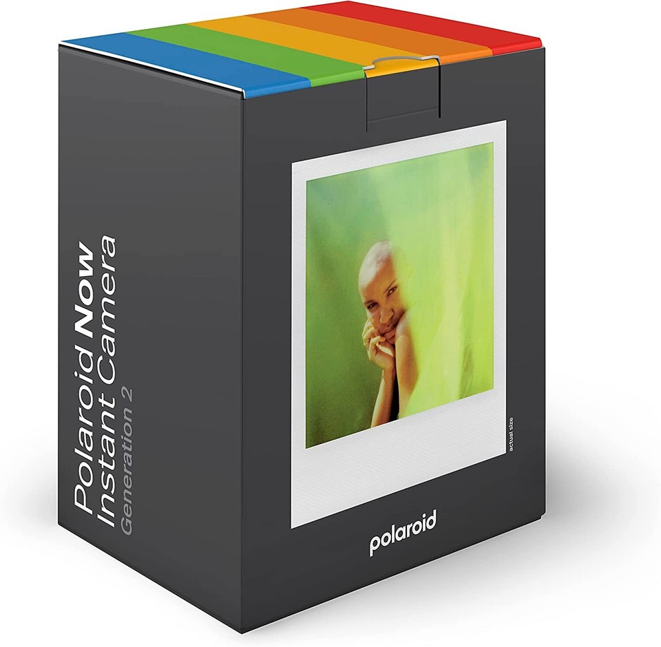 Polaroid Now 2nd Generation I-Type Instant Film Camera - Black (9095 ...