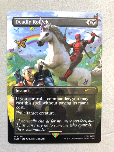 Mtg Carte Magic Secret Lair Marvel Deadpool Deadly Rollick English NM ...