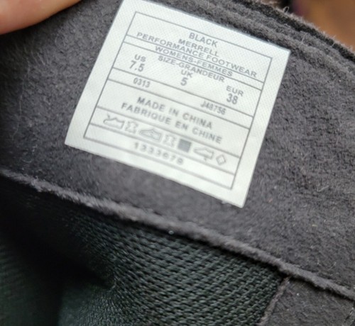 Merrell Evera Fade Womens Black Leather Suede Side Zip Ankle Boots Size ...