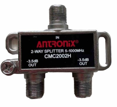 2-way Antronix CMC2002HA Cable TV Splitter Coaxial RG6 Coax splitter 2 ...