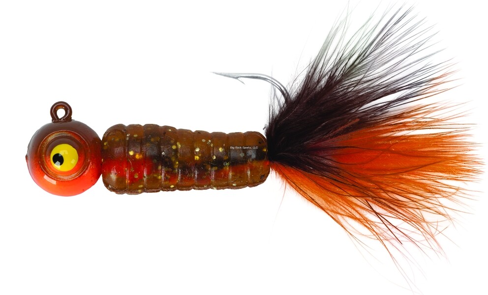 Lindy Fuzz-E-Grub Jigs 1/4 oz. Crawfish/Orange 2-Pack LFEG541 for sale ...