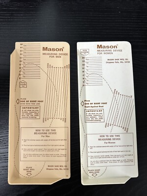 Vintage Mason Foot Measuring Devices Men’s and Women’s | eBay