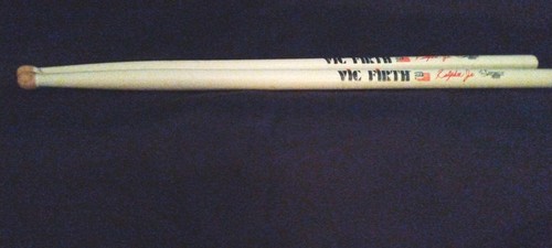 VIC FIRTH DRUM STICKS SET, Signed Ralphie Jr., U.S.A. Corpmaster INDOOR ...