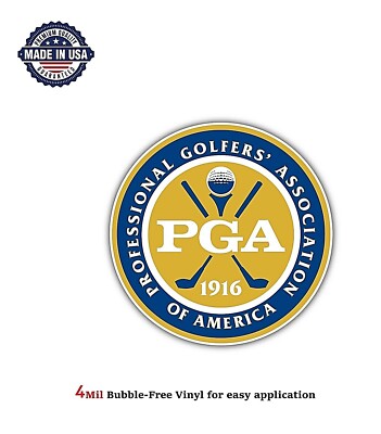 PGA TOUR GOLF PRO VINYL DECAL STICKER CAR TRUCK BUMPER 4MIL BUBBLE FREE ...