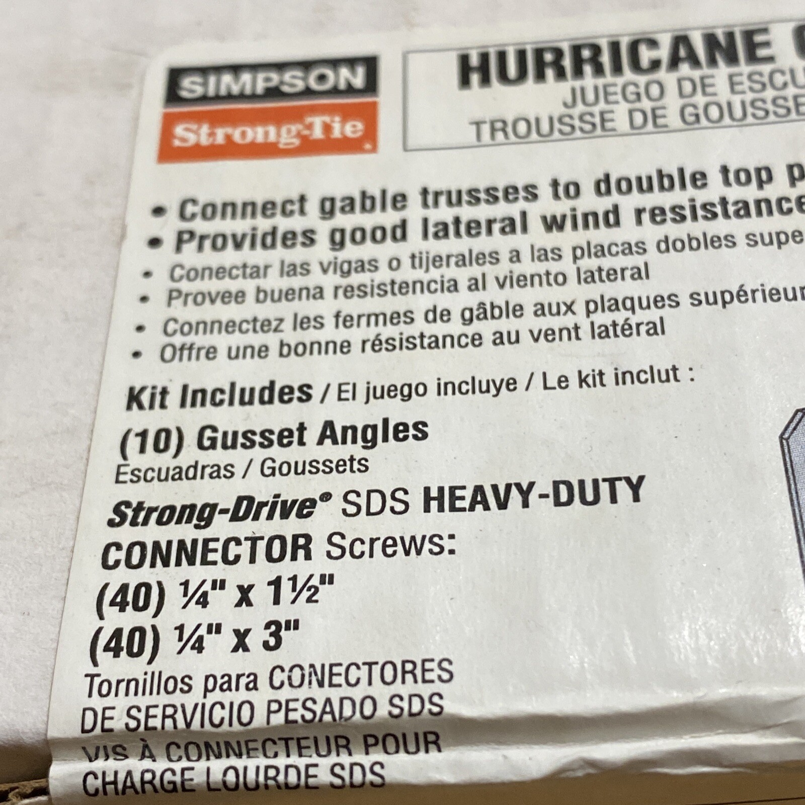 Simpson Strong-Tie HGA10KT Gusset Angle Bracket for sale online | eBay
