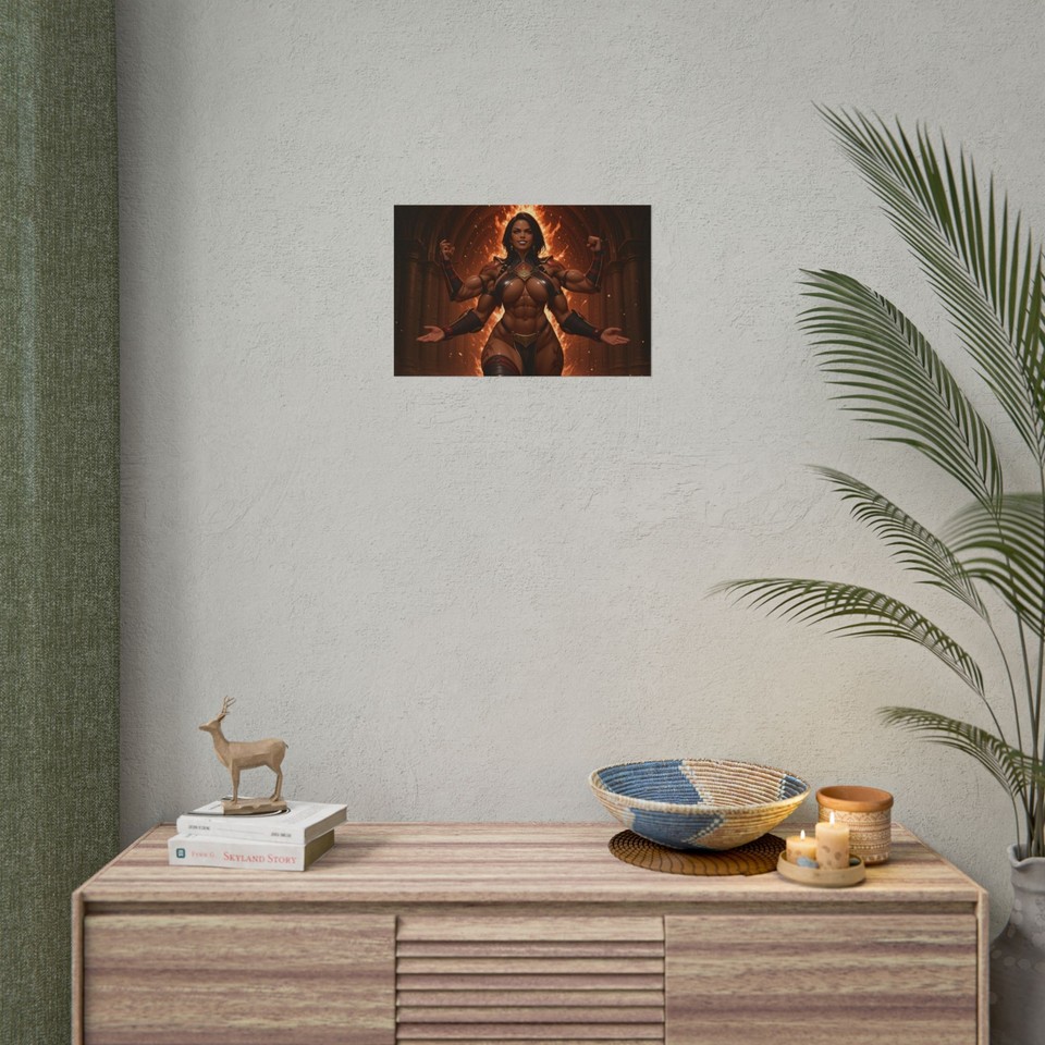 Sheeva Poster – Mortal Kombat Sexy Shokan Warrior Girl Art, Huge ...