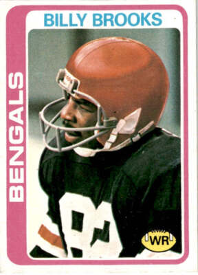 1978 Topps #74 Billy Brooks Cincinnati Bengals | eBay