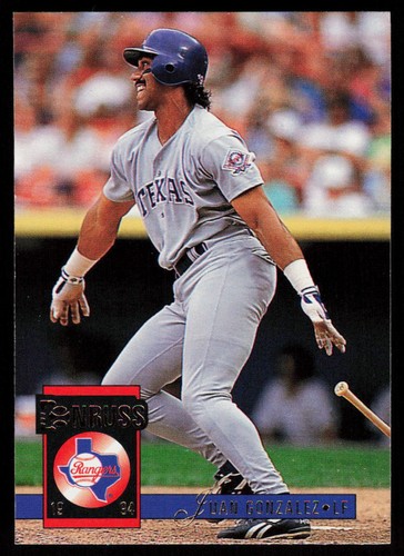 1994 Donruss Juan Gonzalez #49 BASEBALL Texas Rangers | eBay