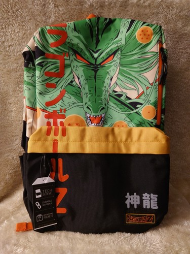 Dragon Ball Z Shenron Wrap Around Print Bioworld Backpack w/ Patches ...