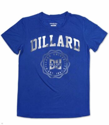 Dillard University Foil Tee DU Blue Devils | eBay