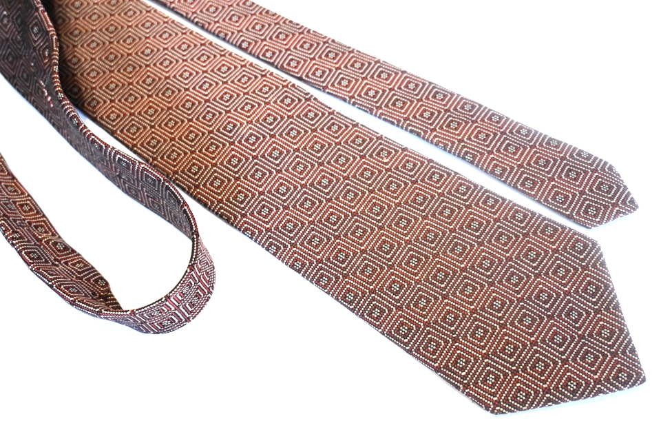 JOSEPH ABBOUD MEN'S TIE RED/GEOMETRIC WIDTH: 3" LENGTH: 57" | eBay