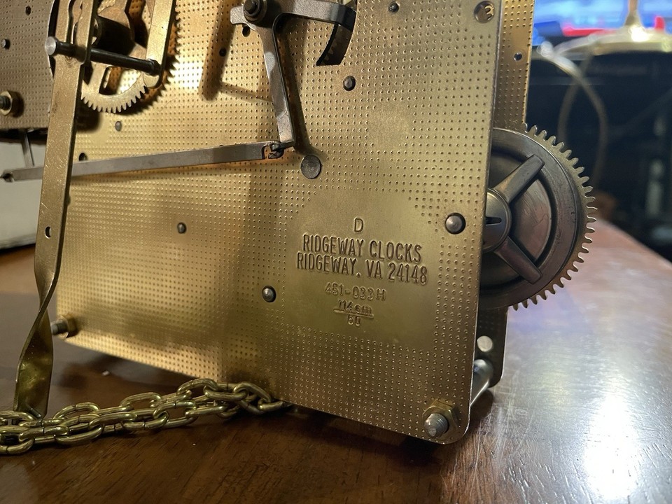 Ridgeway Grandfather Clock Movement, unknown condition 451-033 114 cm ...