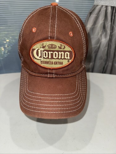 Corona Cerveza Extra Oval Patch Green White Brown Hat Cap Hook Loop ...