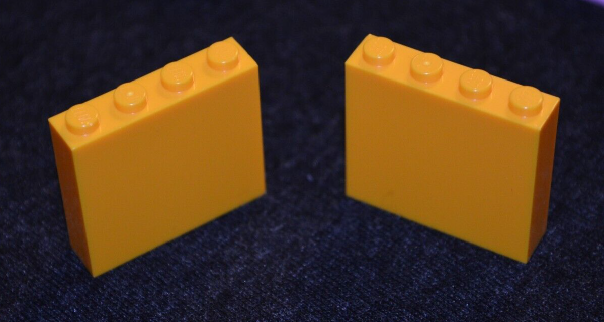 (2) 1x4x3 Bright Light Orange Column Brick Bricks ~ New Lego Parts | eBay