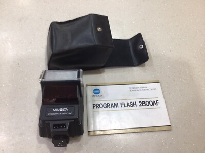 Minolta Program 2800 AF Flash With Case | eBay UK