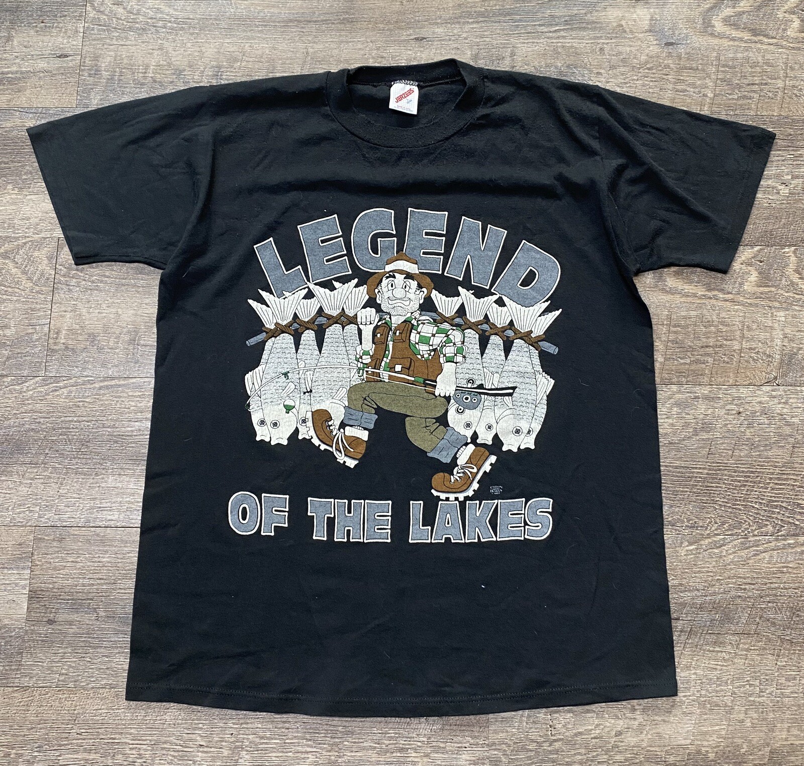 Vintage Legend of The Lakes Single Stitch Black T-Shi… - Gem