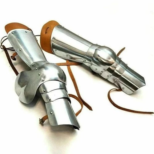 Medieval Leg Armor, Full Leg Guard Maximilian Halloween Costume, Knight ...