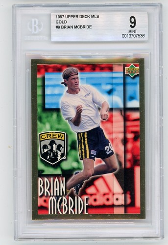 1997 UPPER DECK MLS BRIAN McBRIDE GOLD ROOKIE CARD RC COLUMBUS CREW USA ...