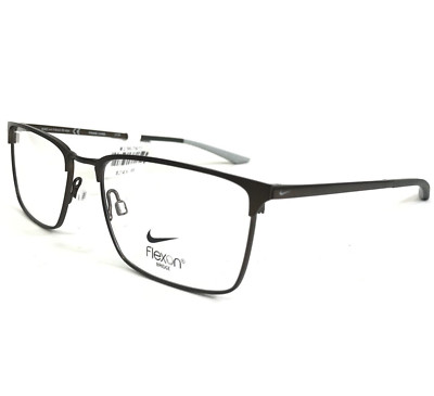 Nike with Flexon Bridge Eyeglasses Frames 4307 212 Matte Brown Square ...