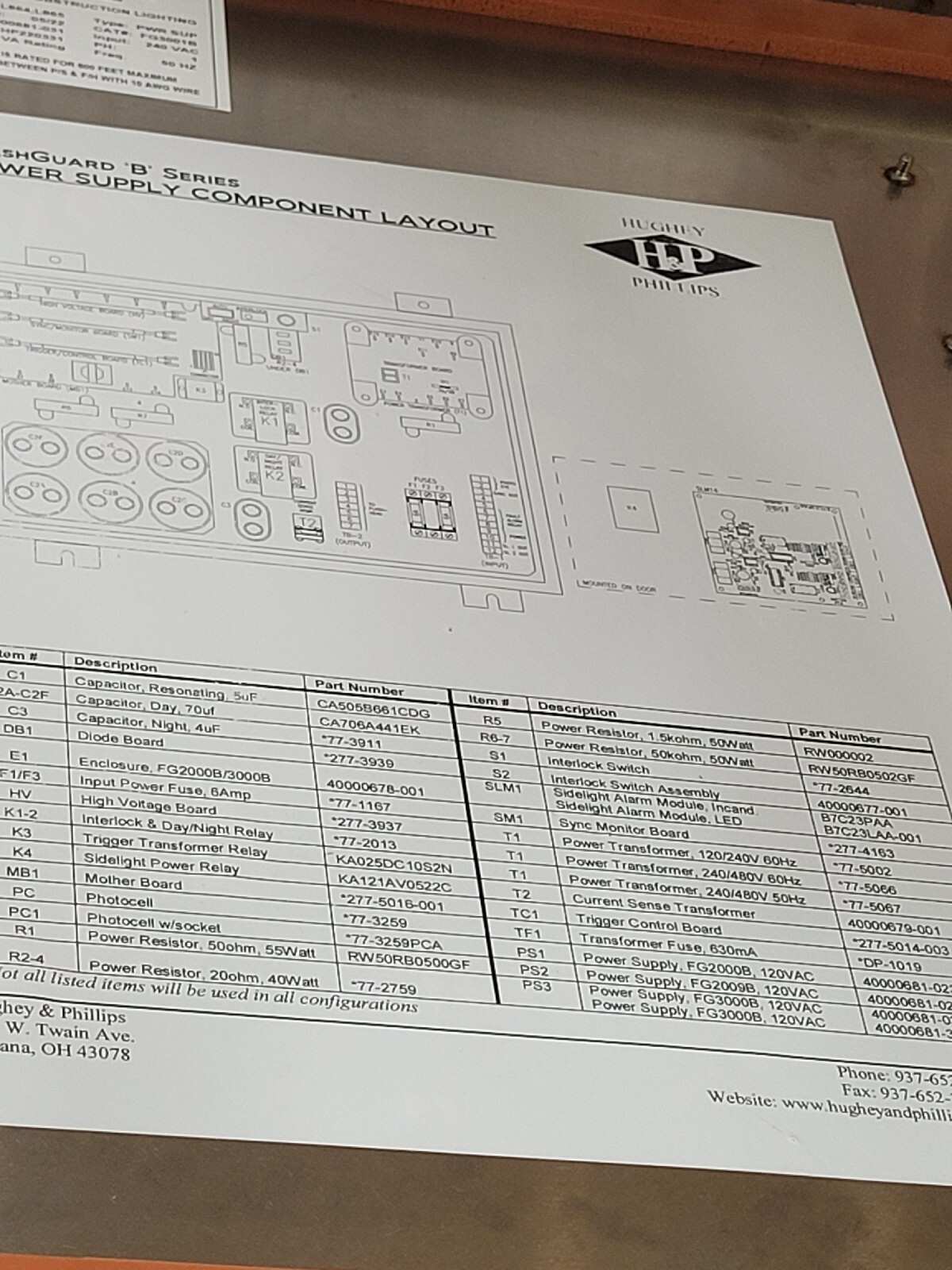 Hughey & Phillips FG3000 Power Supply Flashguard Obstruction Lighting ...