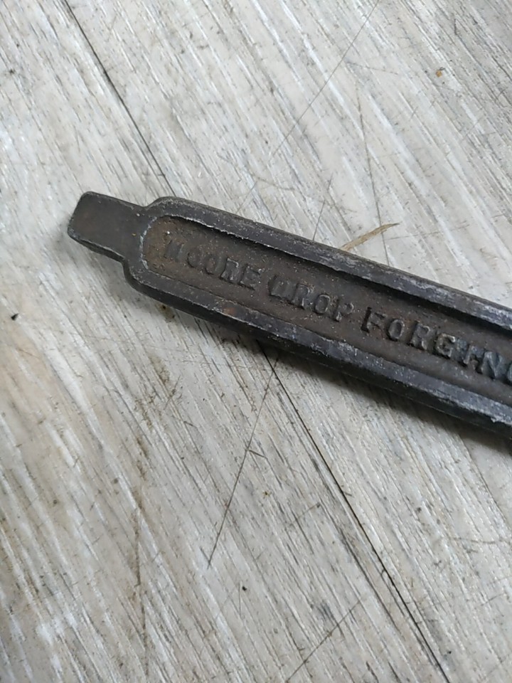 Vintage Moore Drop Forging Co. Adjustable Wrench 9" - Ford Automotive ...