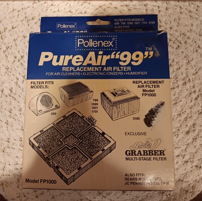 Pollenex Pure Air 99 Replacement Air Filter FP1000 Sears 2229 JC Penny ...