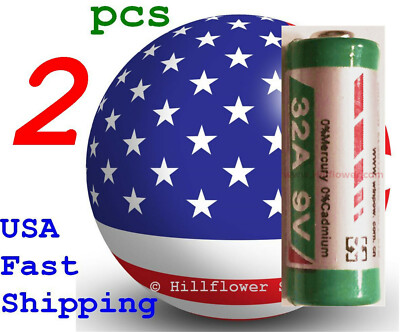 2 pcs 32A A32 Top MN32 L822 G32A E32A GP32A Bulk 9V Alkaline Battery | eBay