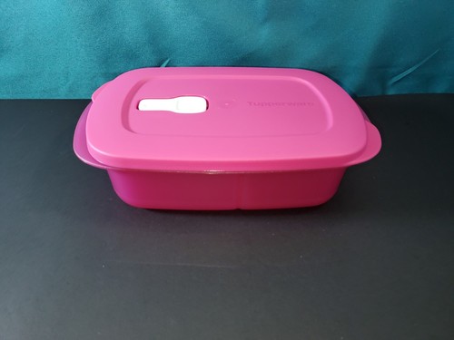 Tupperware Crystalwave Microwave Rectangular Divided Dish Container ...