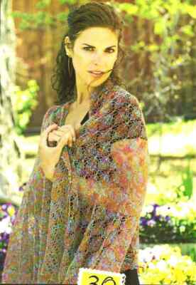 GORGEOUS LACE SWAN LAKE SHAWL to KNIT in LACEWEIGHT YARN by KRISTIN ...