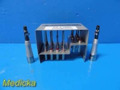 Zimmer Amsco 5056-11 & 5056-05 Ototomes W/Ototome Assorted Burrs & Rack ...